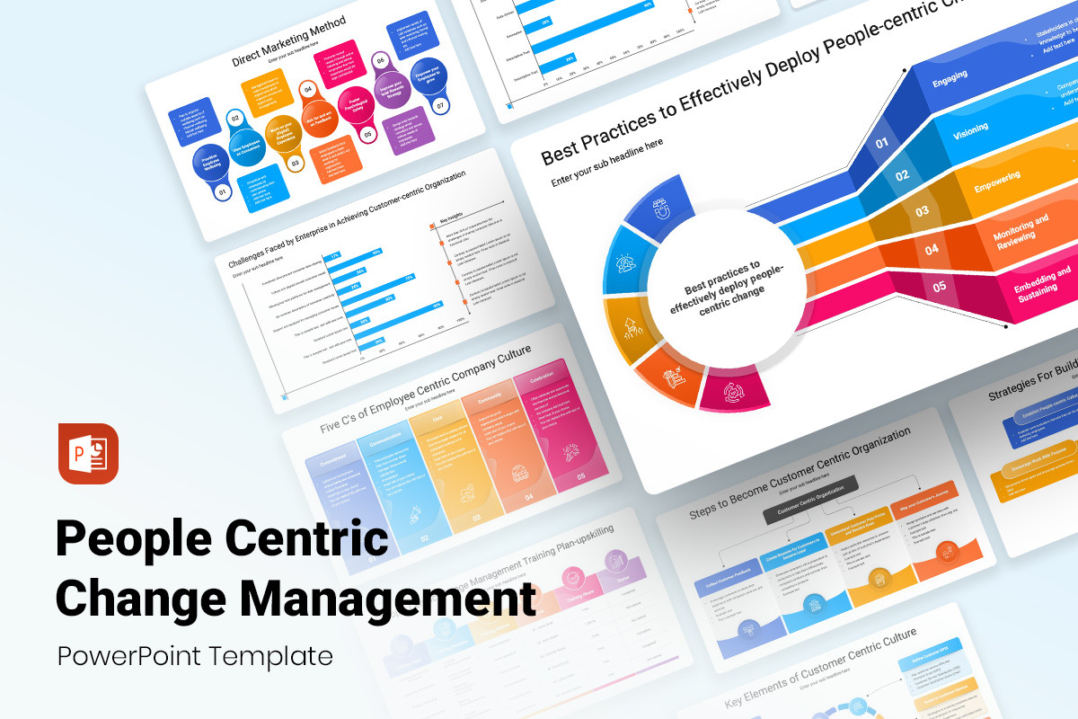 People Centric Change Management PowerPoint Template | Nulivo Market