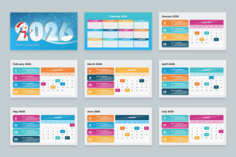 2026 Calendar Google Slides Template | Nulivo Market