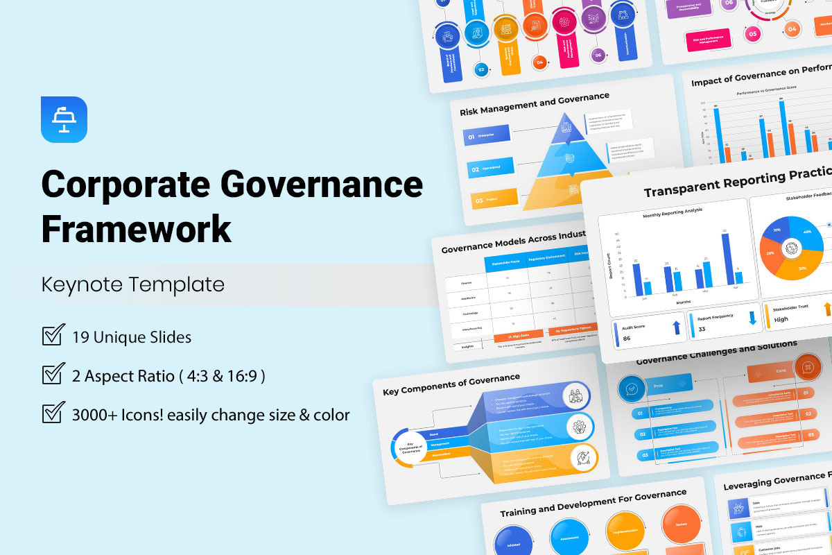 Corporate Governance Framework Keynote Template | Nulivo Market