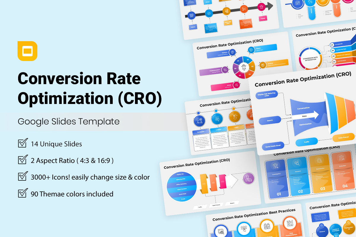 Conversion Rate Optimization (CRO) Google Slides Template | Nulivo Market