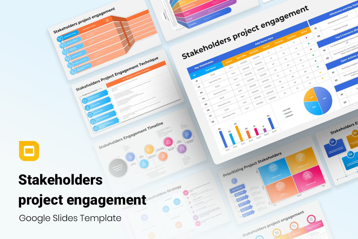 Stakeholders Project Engagement Google Slides Template | Nulivo Market