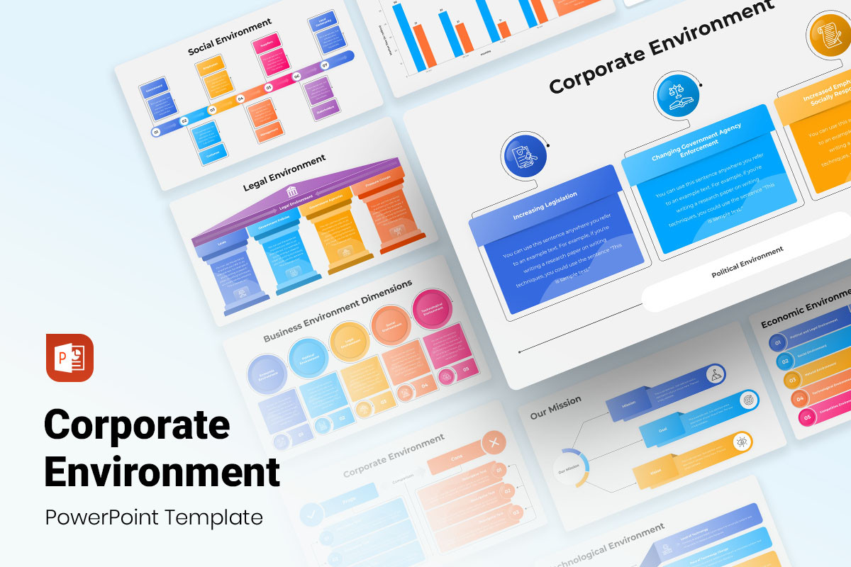 Corporate Environment PowerPoint Template | Nulivo Market