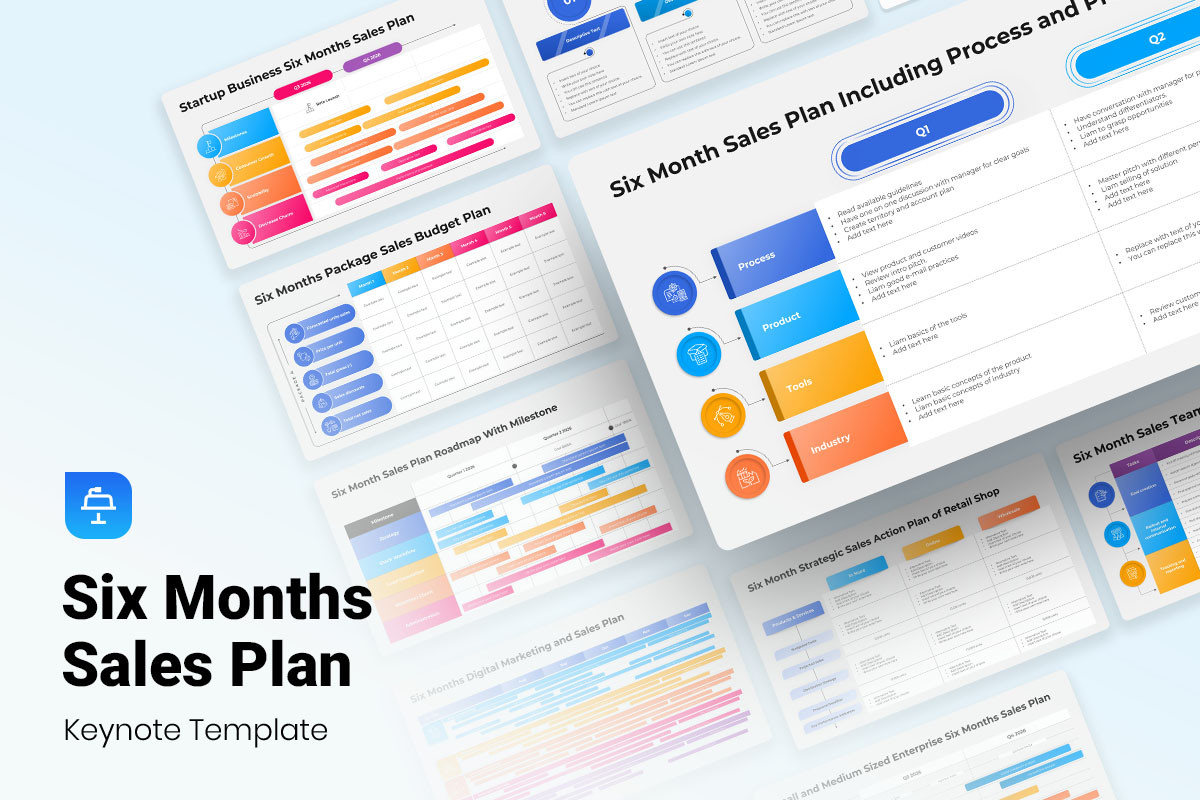 Six Months Sales Plan Keynote Template | Nulivo Market