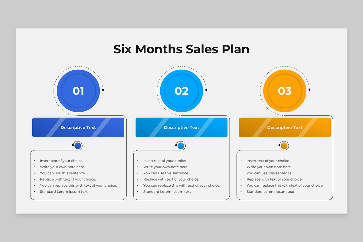 Six Months Sales Plan PowerPoint Template | Nulivo Market