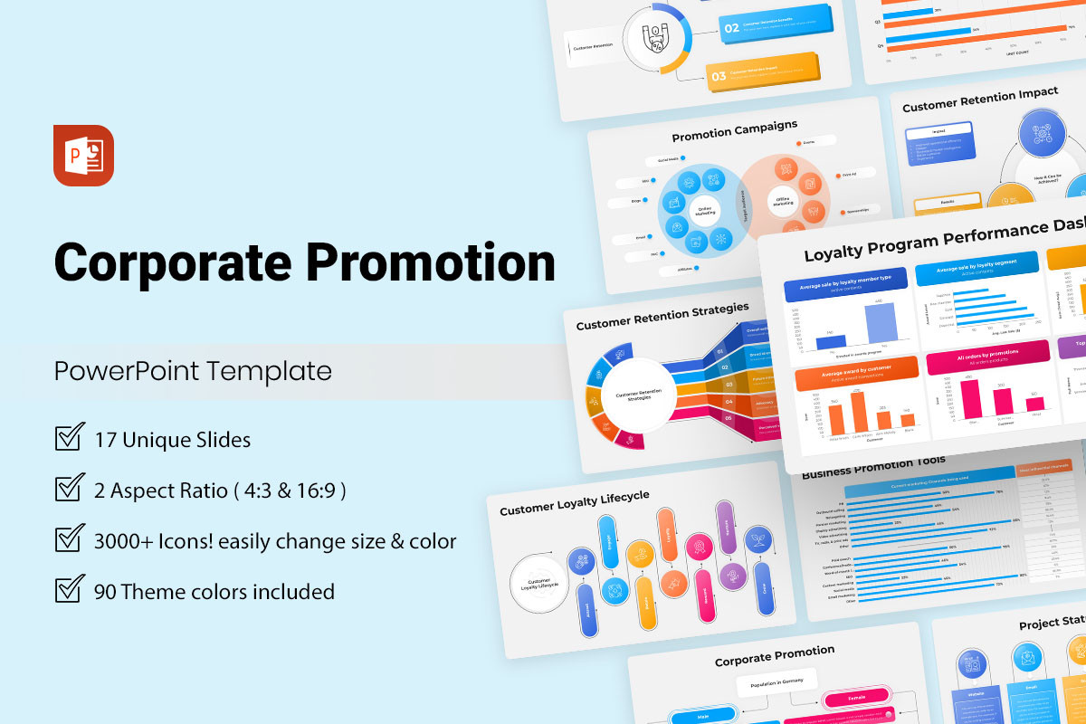 Corporate Promotion PowerPoint Template | Nulivo Market