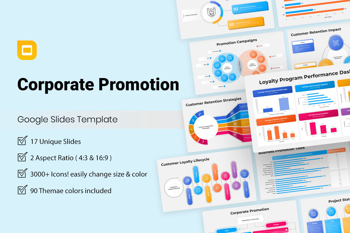 Corporate Promotion Google Slides Template | Nulivo Market