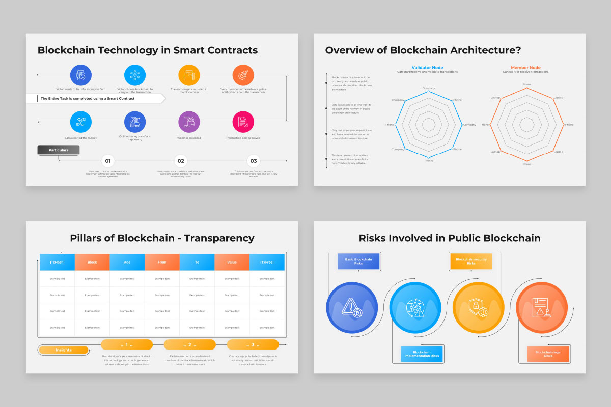 Blockchain Technology (IT) Keynote Template | Nulivo Market