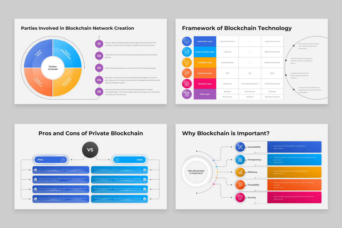 Blockchain Technology (IT) Keynote Template | Nulivo Market