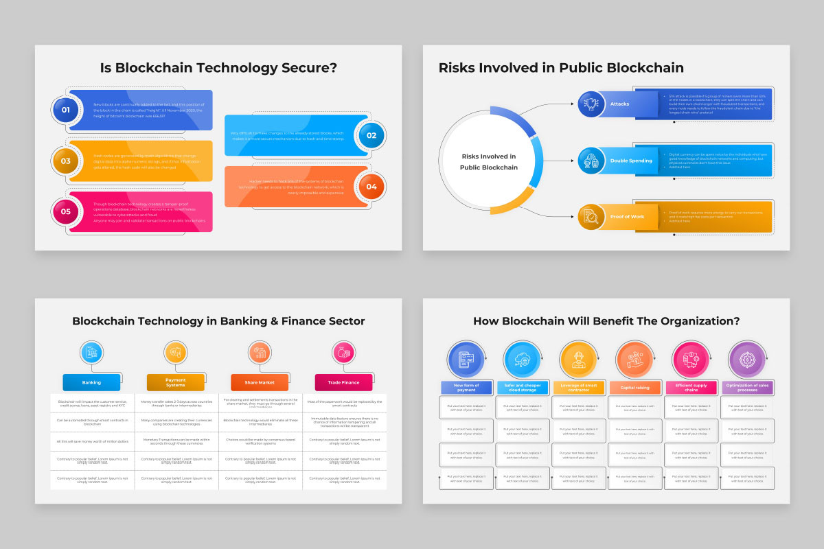 Blockchain Technology (IT) Keynote Template | Nulivo Market