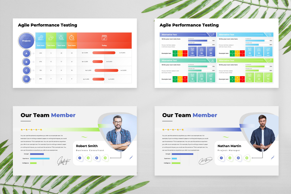 Agile Performance Testing PowerPoint Template | Nulivo Market