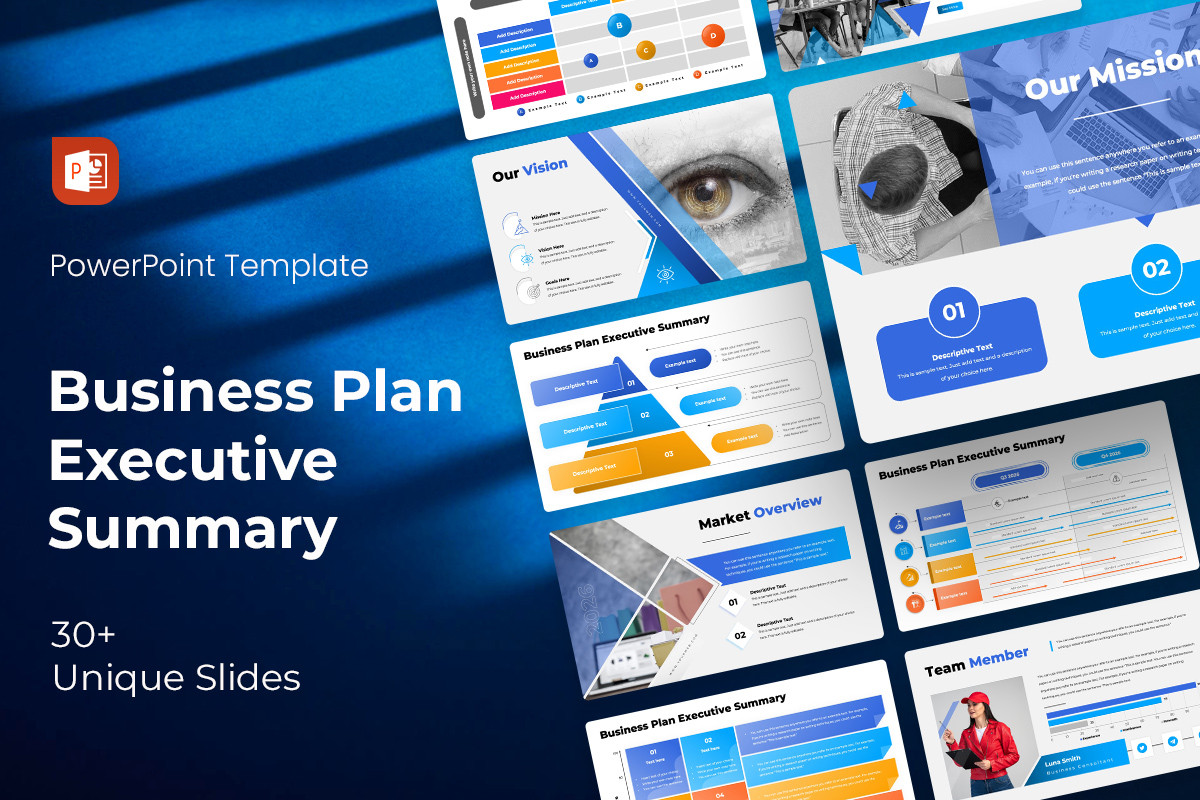 Business Plan Executive Summary PowerPoint Template | Nulivo Market