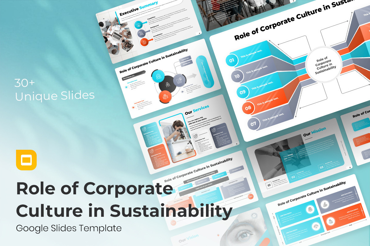 Role of Corporate Culture in Sustainability Google Slides Template ...