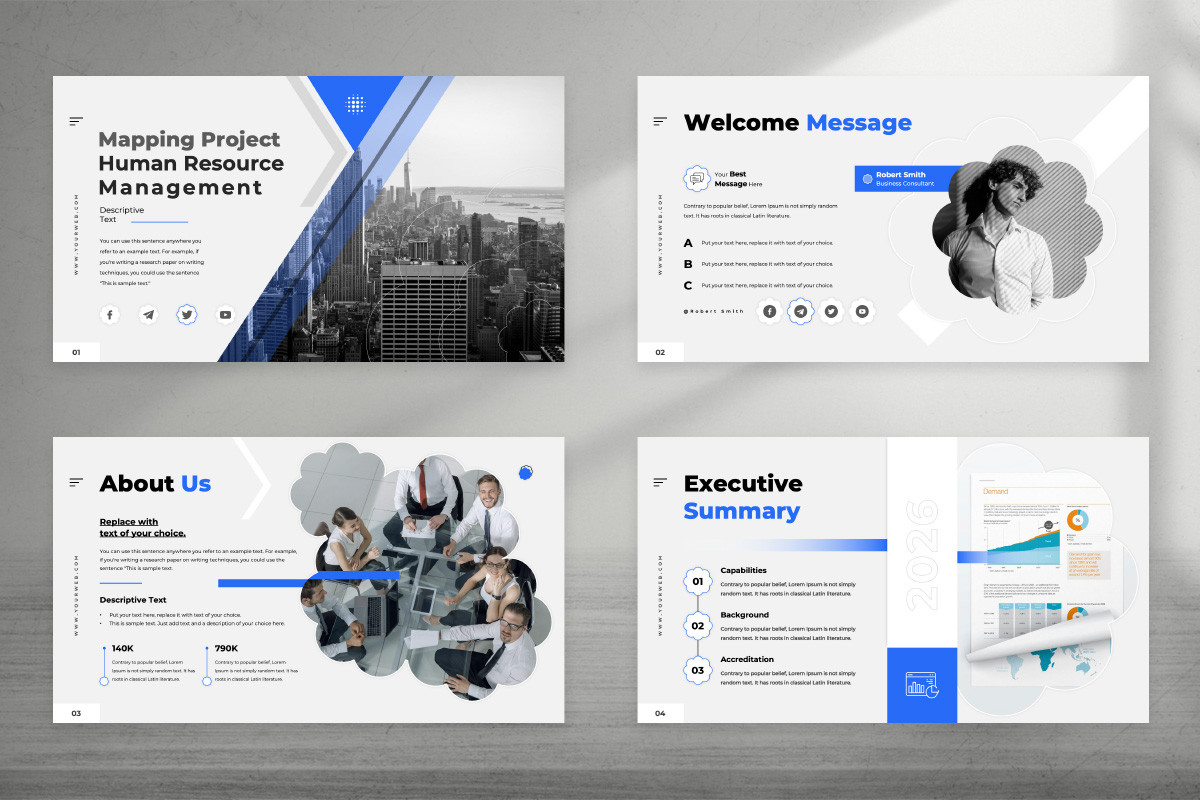 Mapping Project Human Resource Management Keynote Template | Nulivo Market