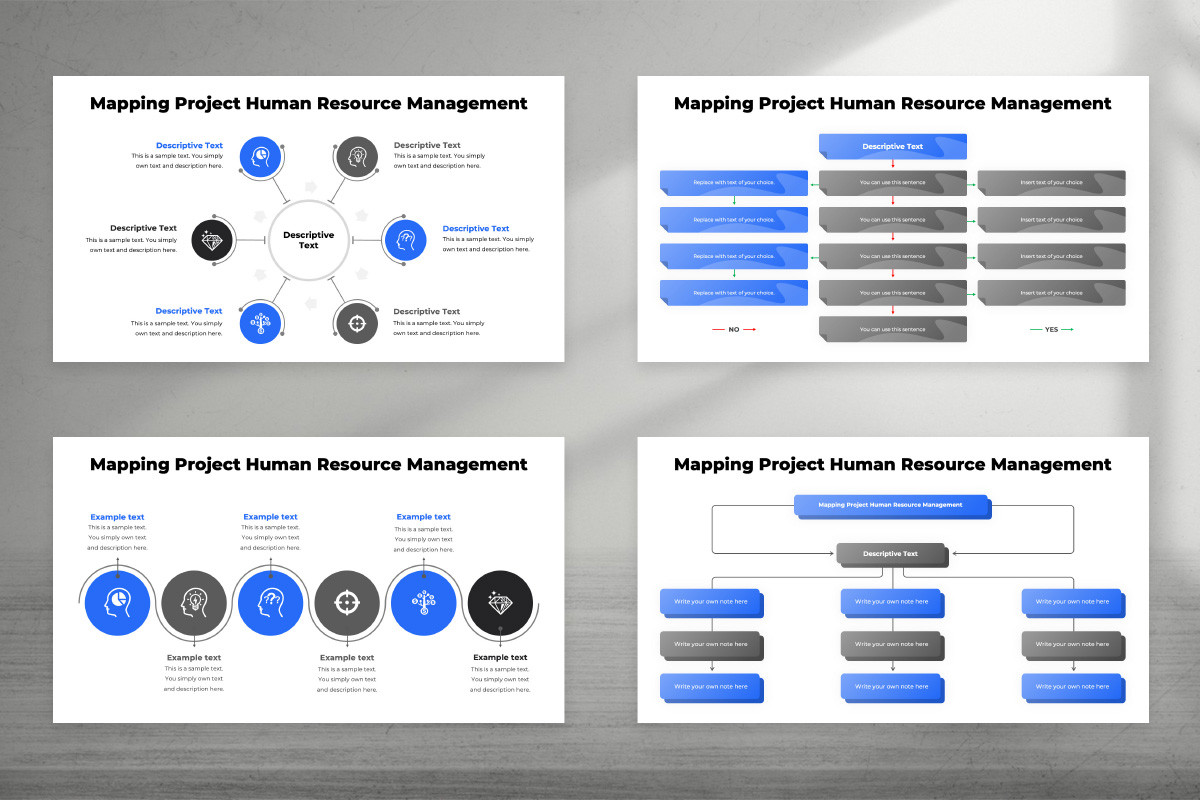Mapping Project Human Resource Management Keynote Template | Nulivo Market