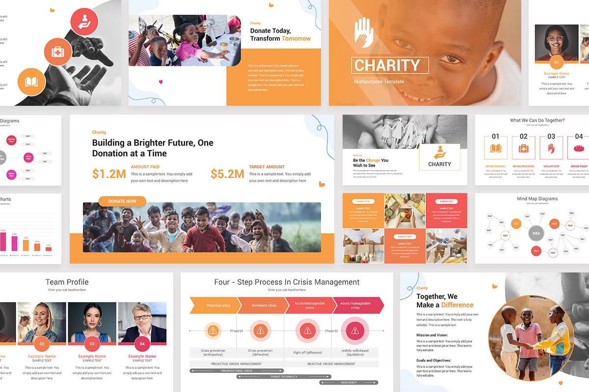 Charity PowerPoint Template | Nulivo Market