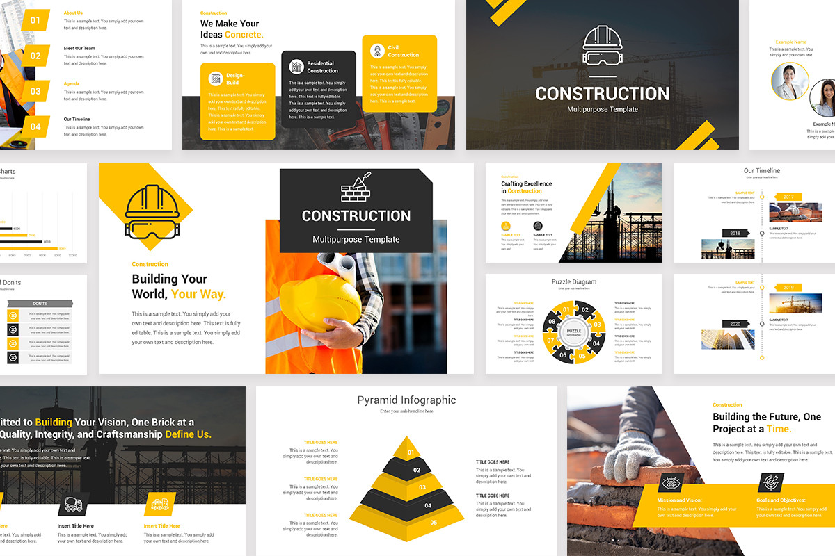 Construction Google Slides Template | Nulivo Market
