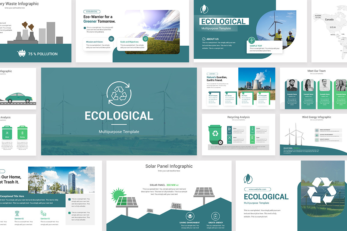 Ecological PowerPoint Template | Nulivo Market