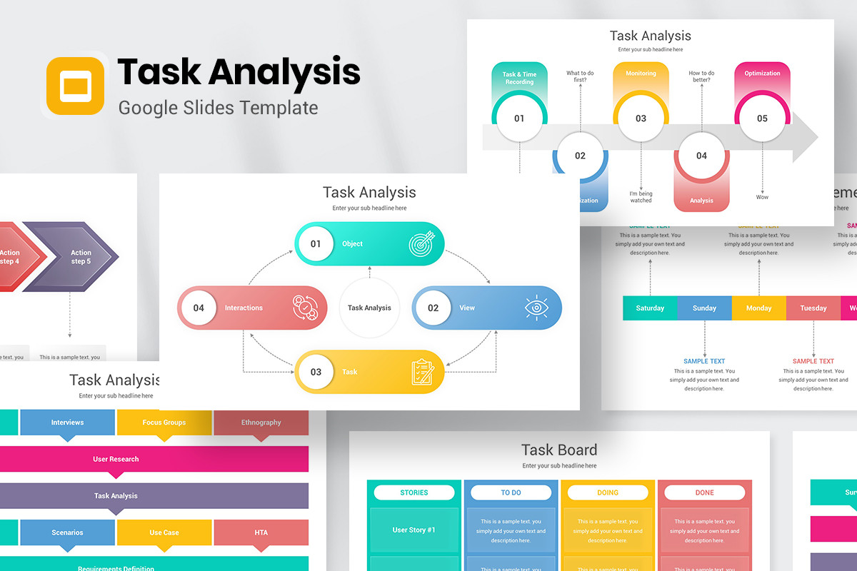 Task Analysis Google Slides Template | Nulivo Market