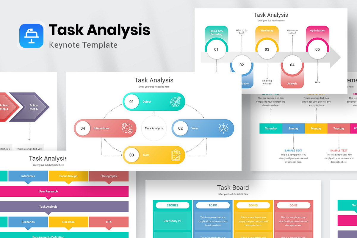 Task Analysis Keynote Template | Nulivo Market