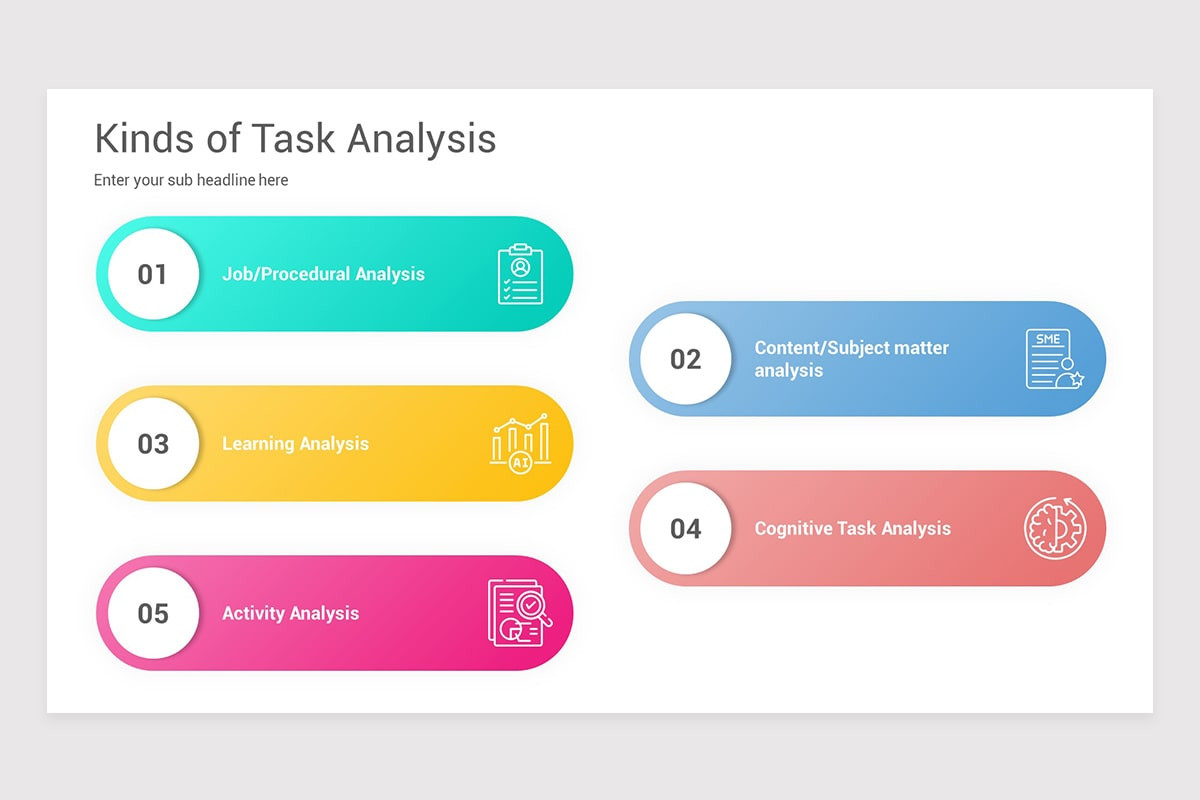 Task Analysis Keynote Template | Nulivo Market