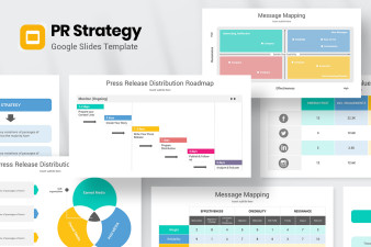 PR Strategy Google Slides Presentation Template | Nulivo Market