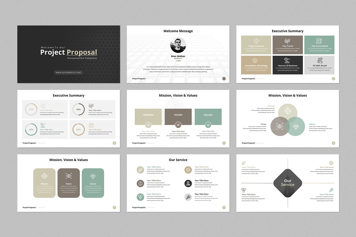 Project Proposal PowerPoint Template | Nulivo Market
