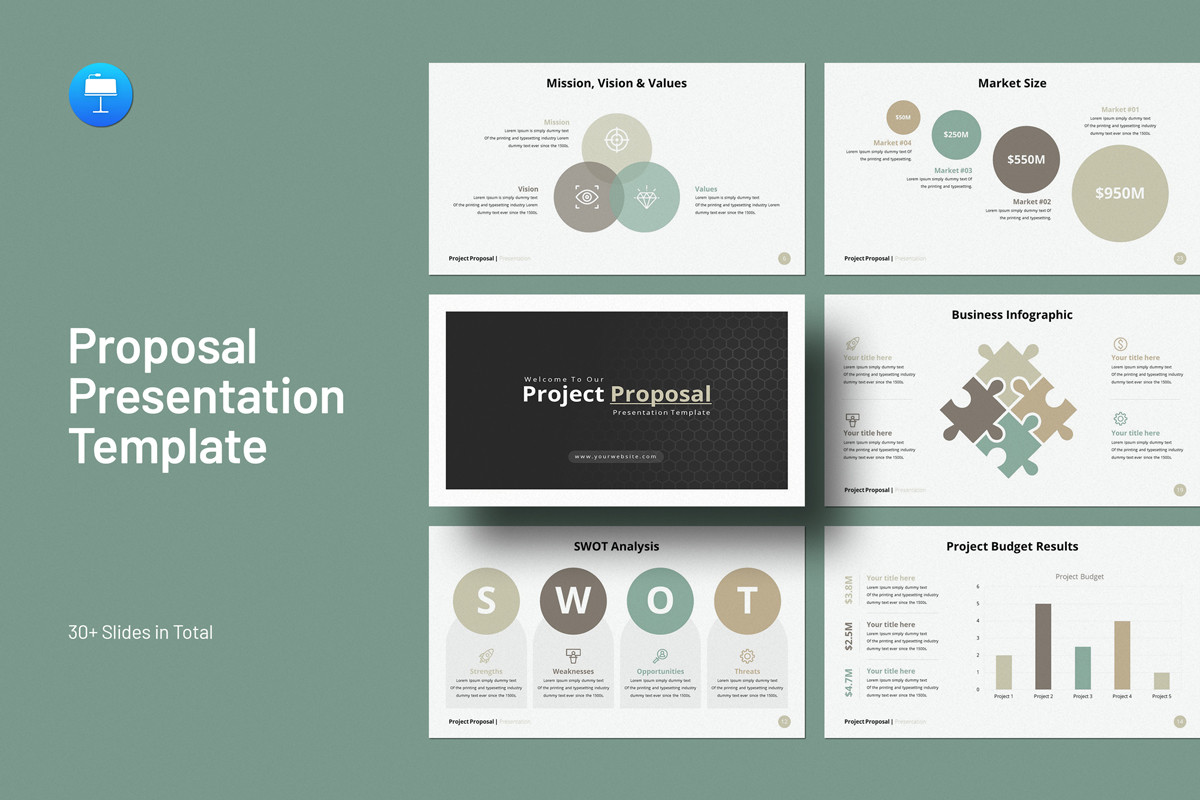 Project Proposal Keynote Template | Nulivo Market