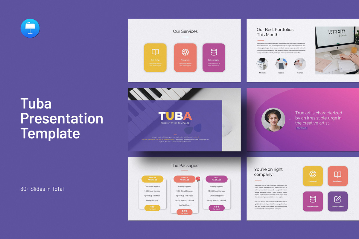 Tuba Keynote Presentation Template | Nulivo Market