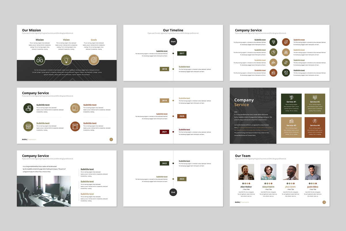 6ix9in PowerPoint Presentation Template | Nulivo Market