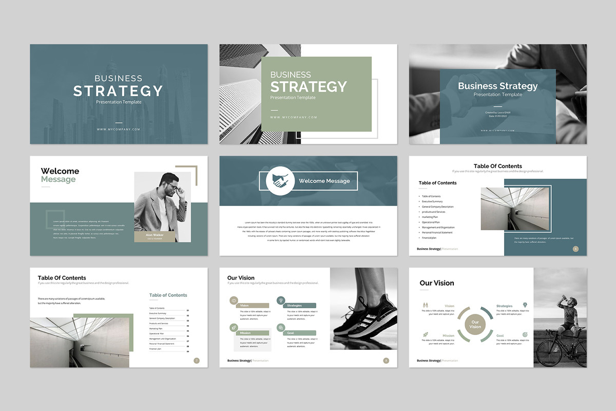 Business Strategy Google Slides Template | Nulivo Market