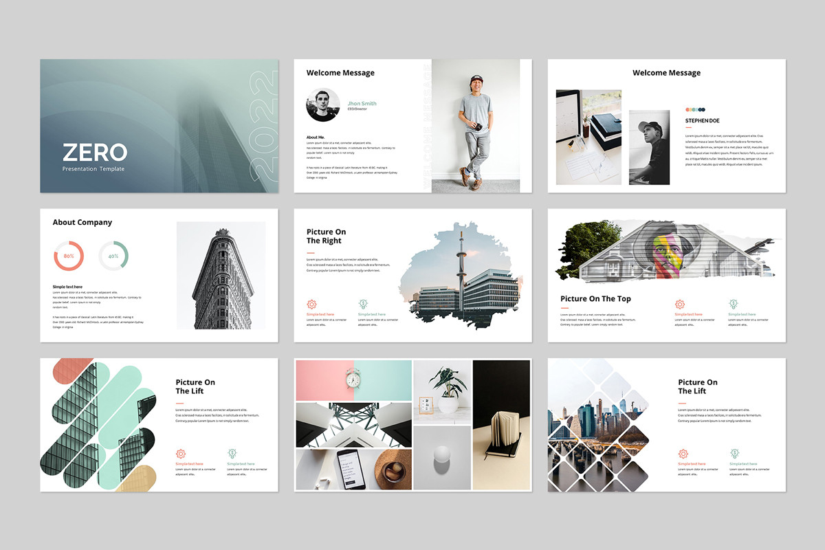 Zero PowerPoint Presentation Template | Nulivo Market
