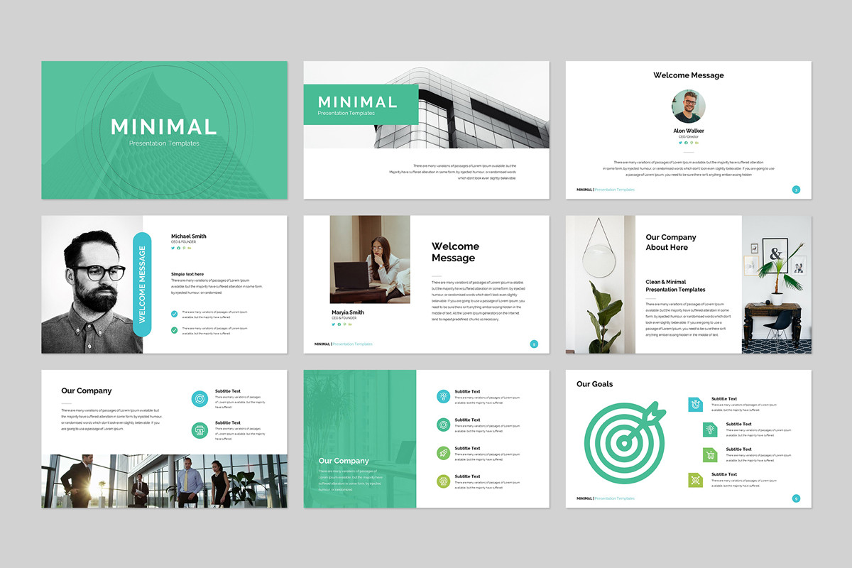 Minimal PowerPoint Presentation Template | Nulivo Market