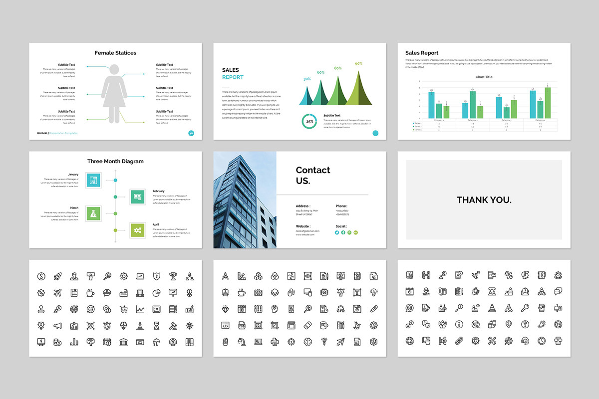 Minimal PowerPoint Presentation Template | Nulivo Market