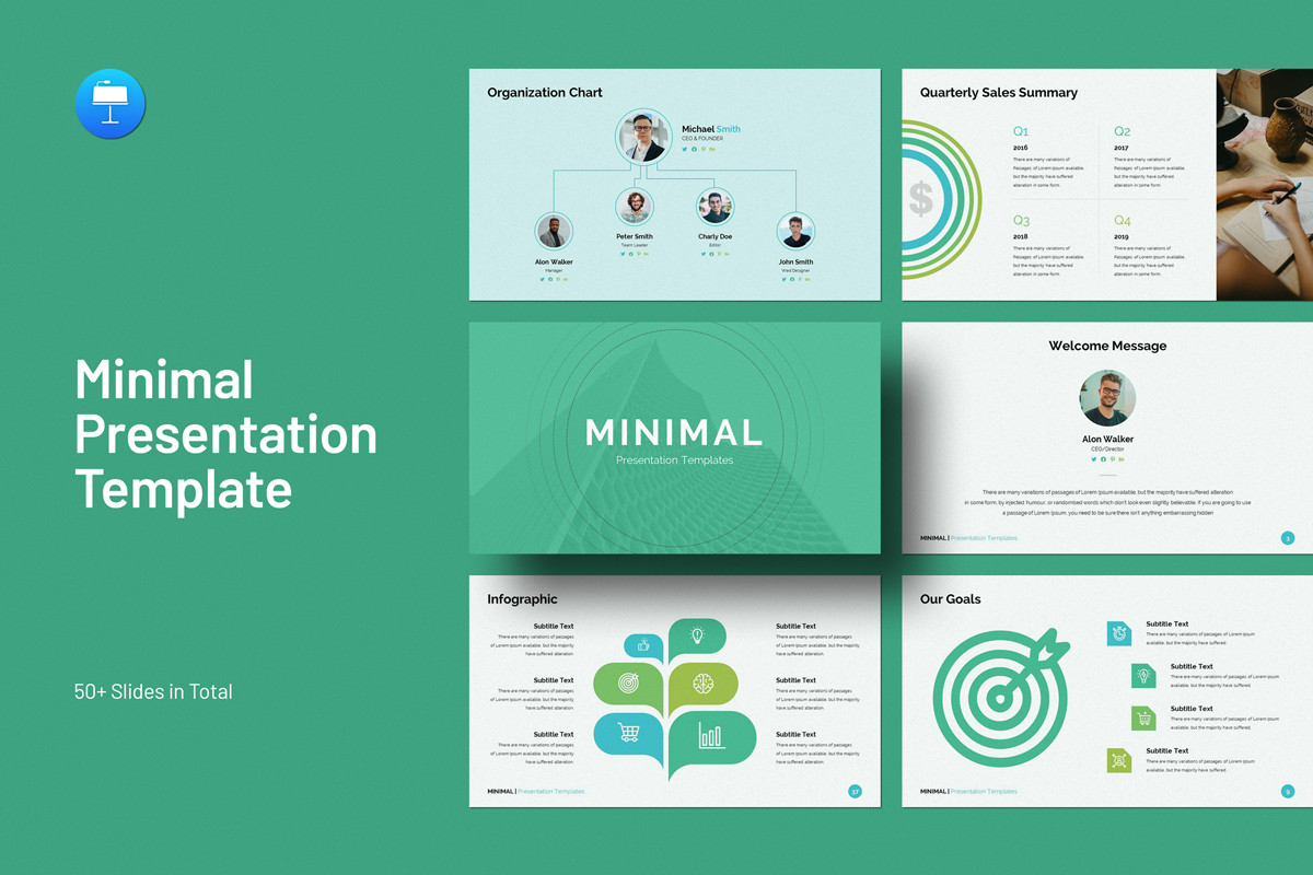 Minimal Keynote Presentation Template | Nulivo Market