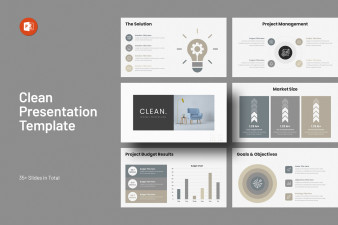 Clean PowerPoint Template | Nulivo Market