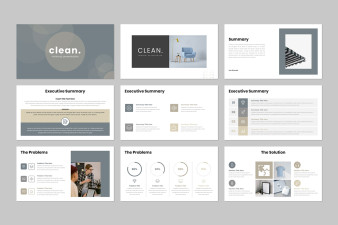 Clean PowerPoint Template | Nulivo Market