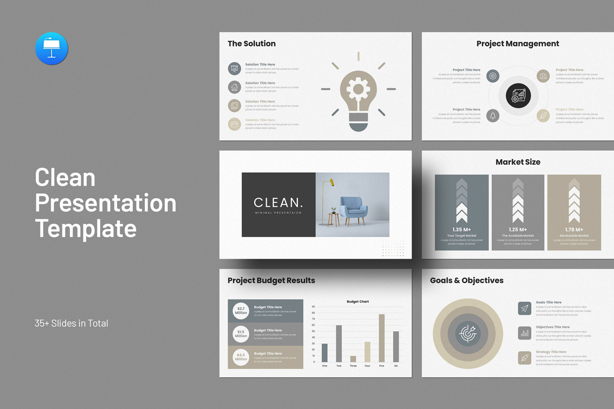 Clean Keynote Template | Nulivo Market