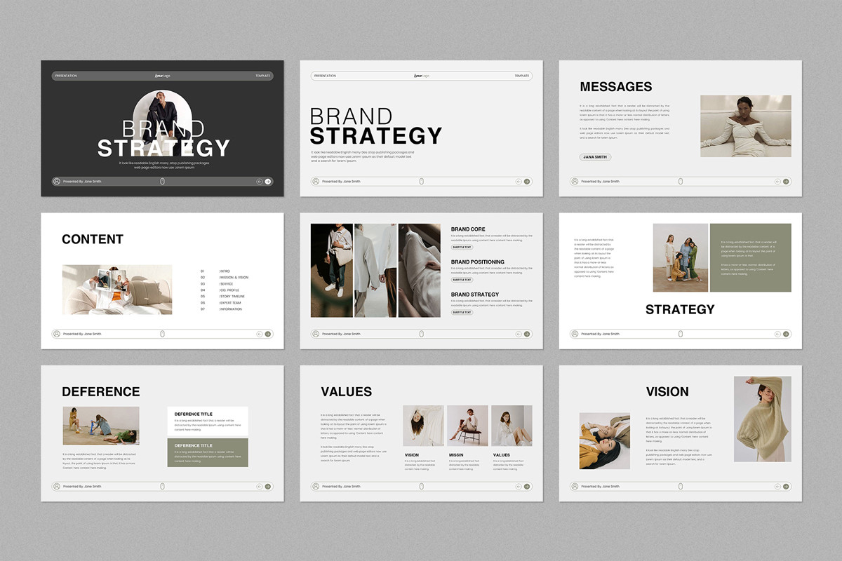 Brand Strategy Google Slides Template | Nulivo Market