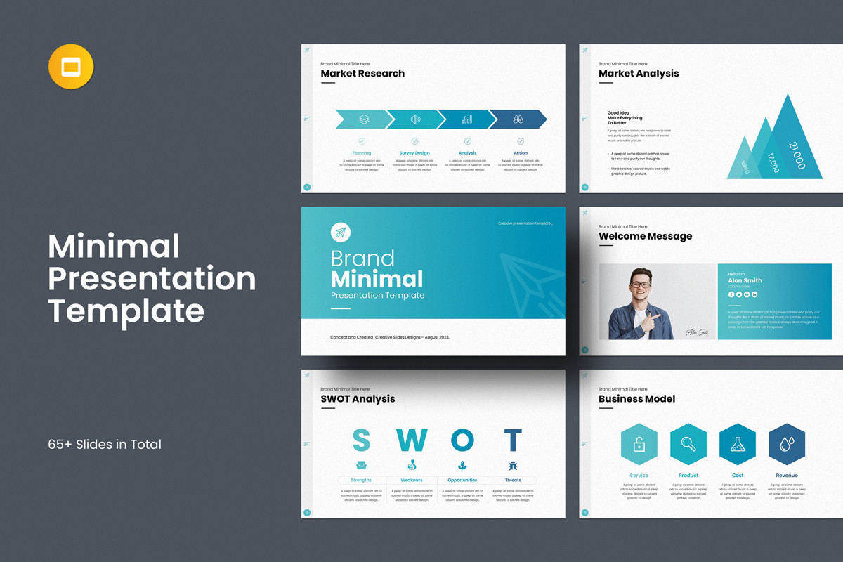 Brand Minimal Google Slides Template | Nulivo Market
