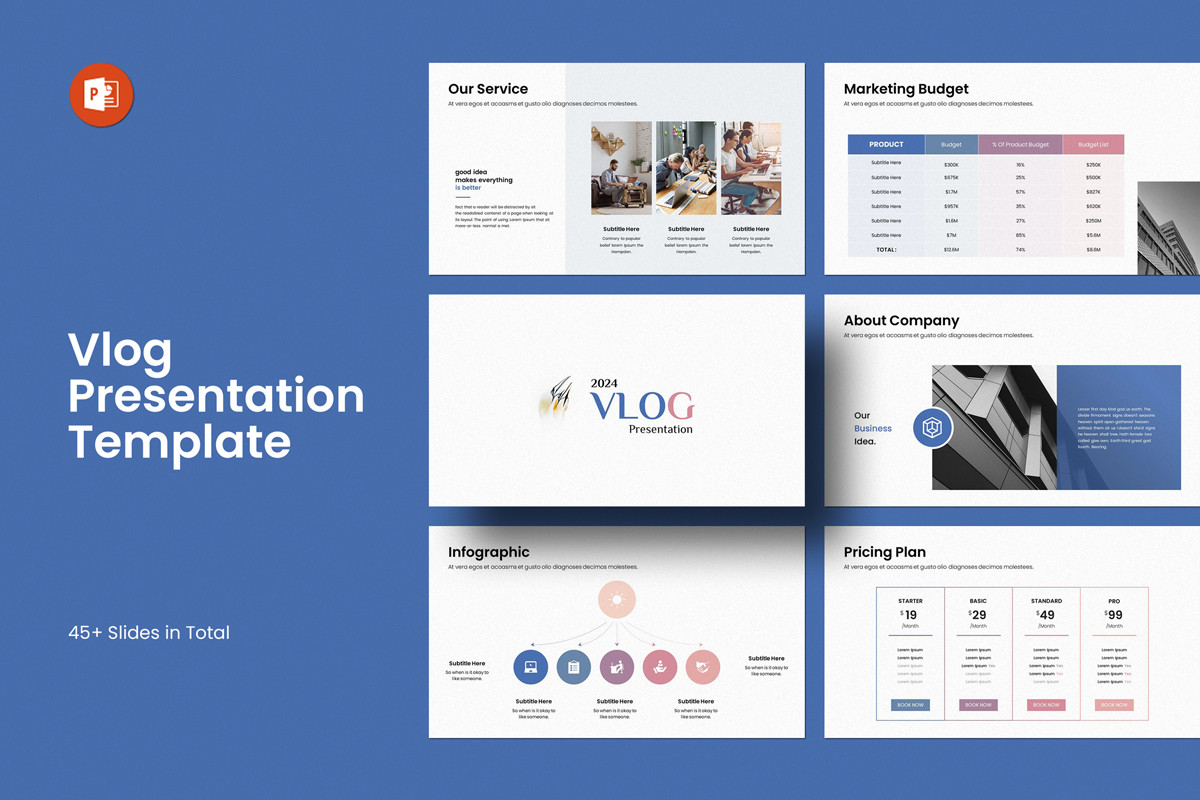Vlog PowerPoint Presentation Template | Nulivo Market
