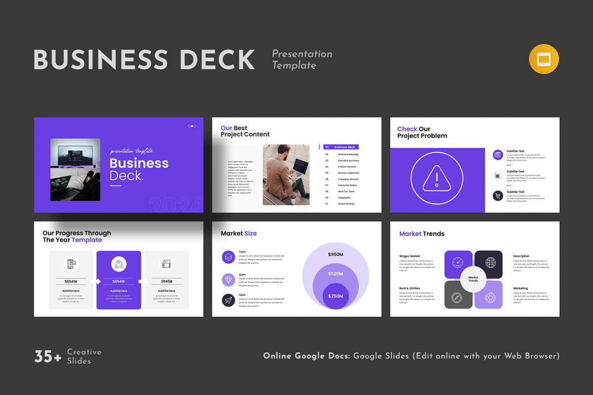 Business Deck Google Slides Template | Nulivo Market