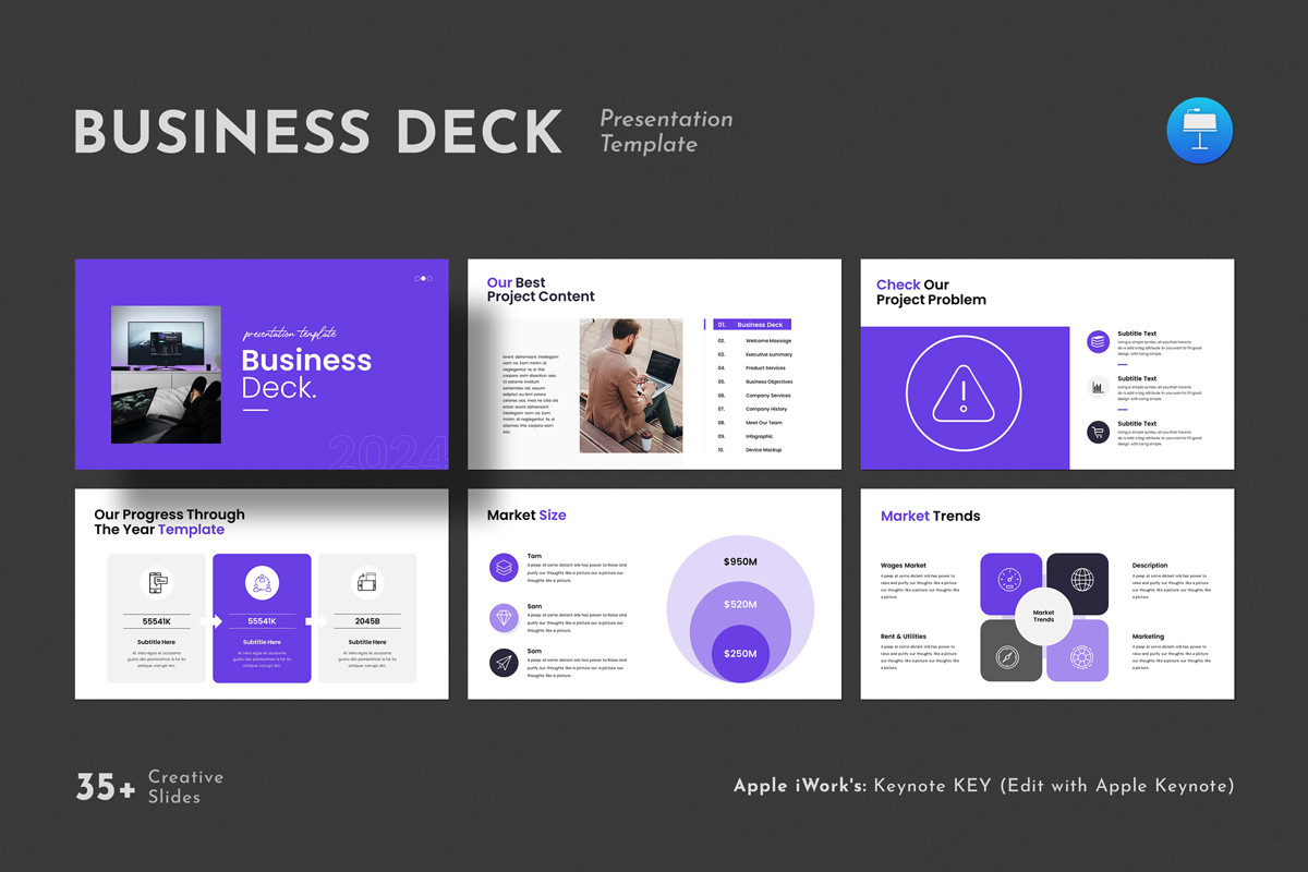 Business Deck Keynote Template | Nulivo Market