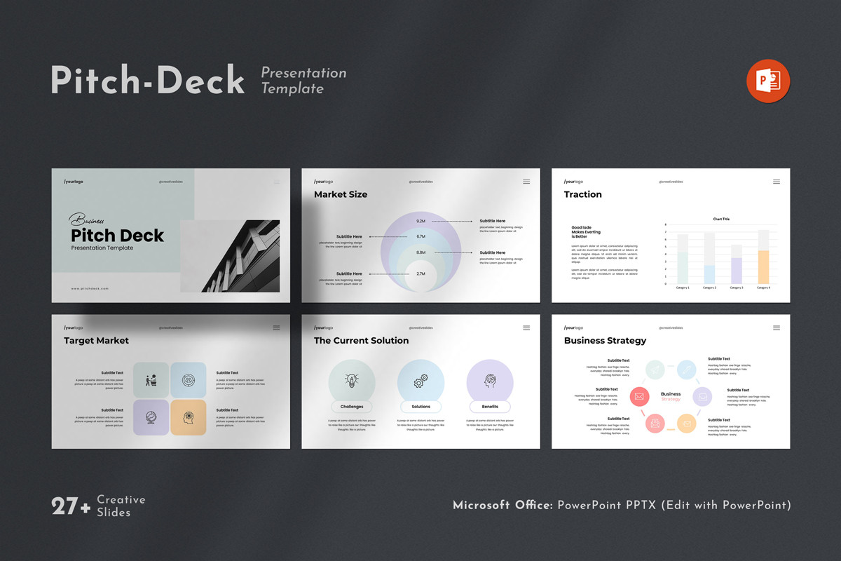 Pitch Deck PowerPoint Template | Nulivo Market