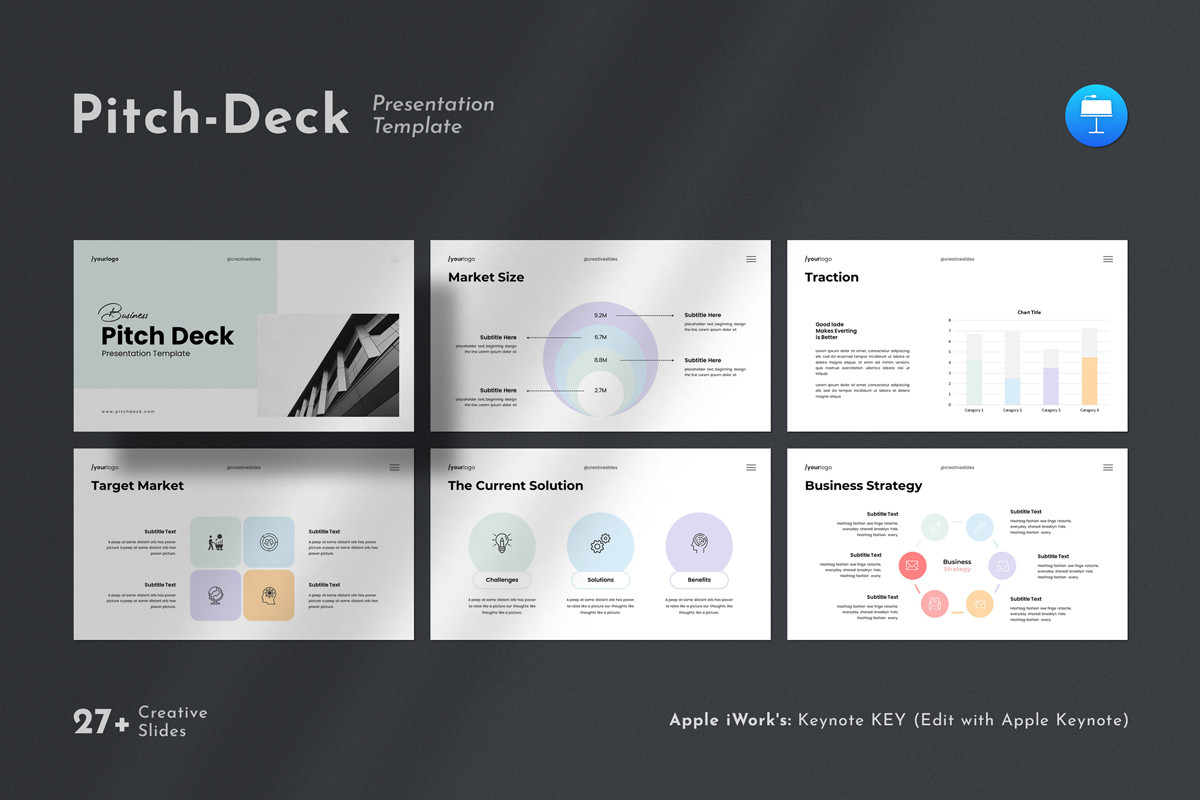 Pitch Deck Keynote Template | Nulivo Market