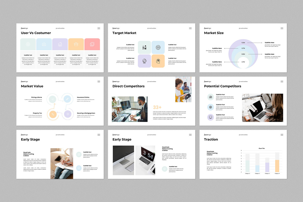 Pitch Deck Keynote Template | Nulivo Market