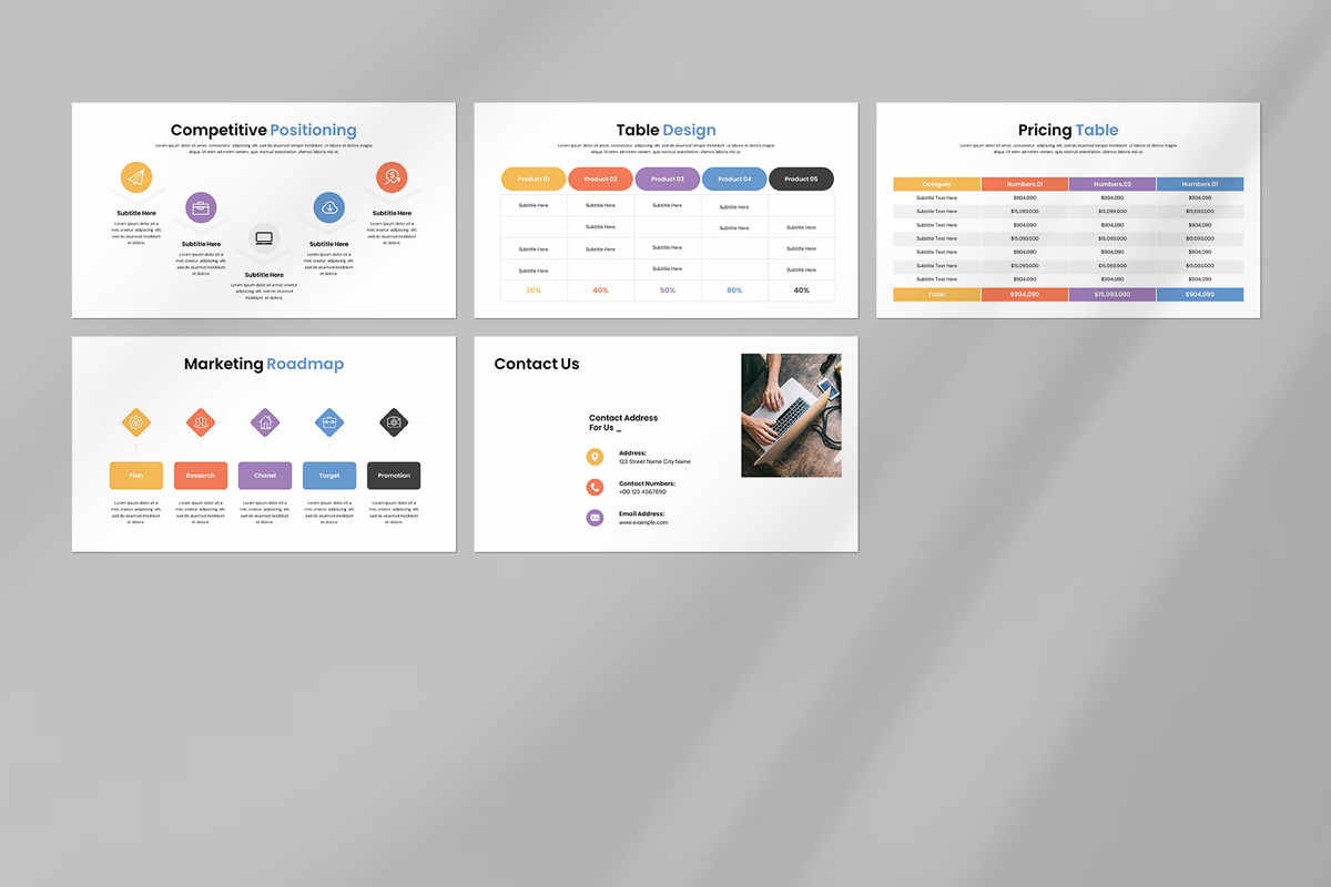 Digital Marketing Google Slides Template | Nulivo Market