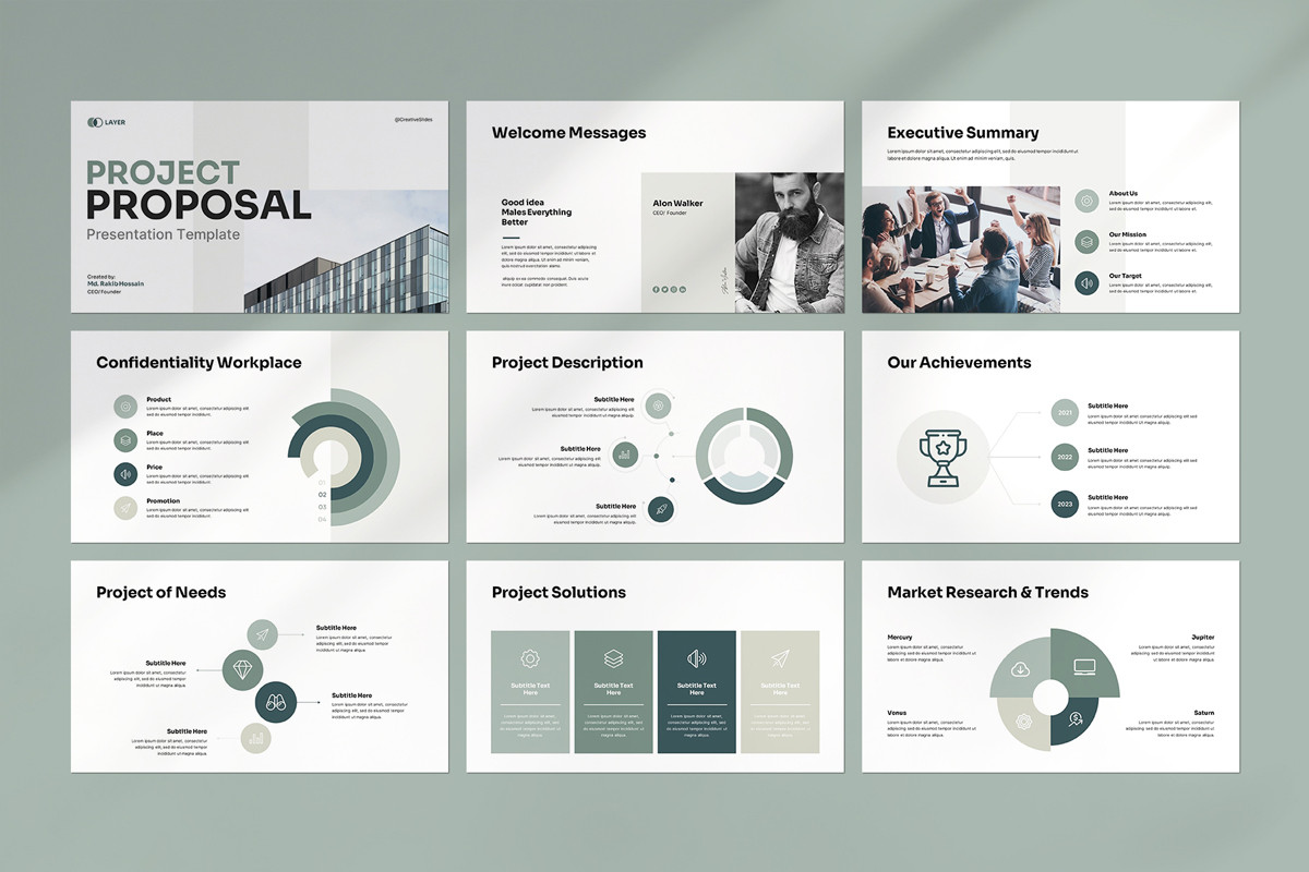 Project Proposal Google Slides Template | Nulivo Market