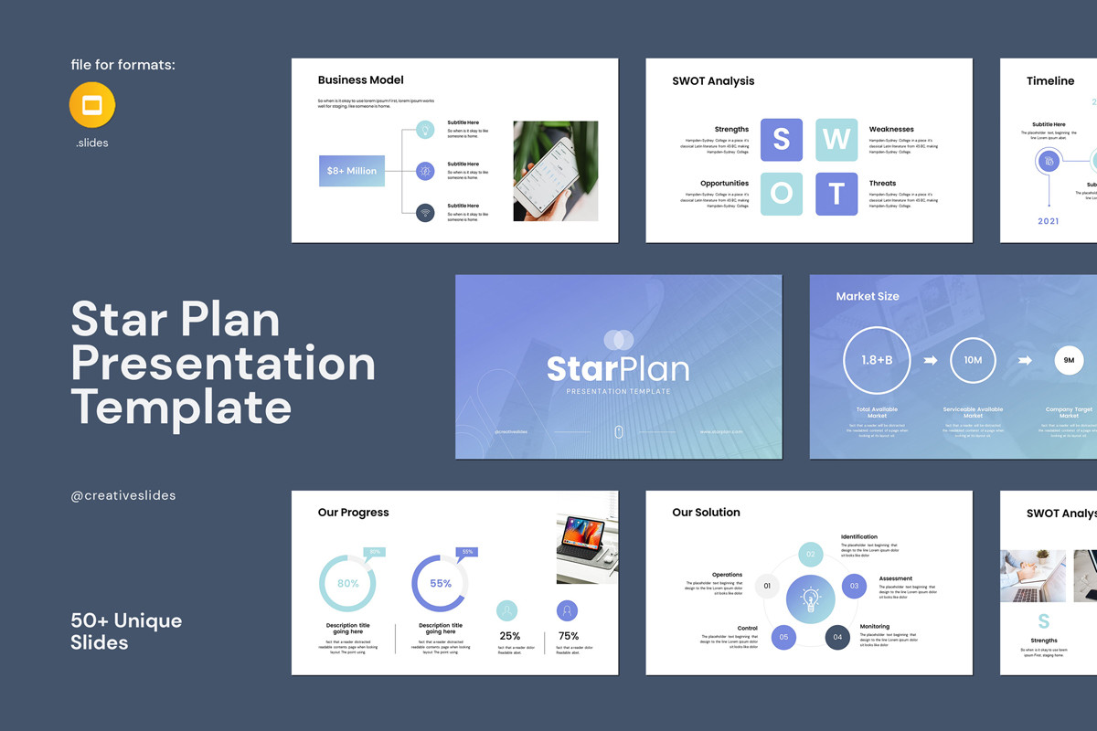 Business Star Plan Google Slides Template | Nulivo Market