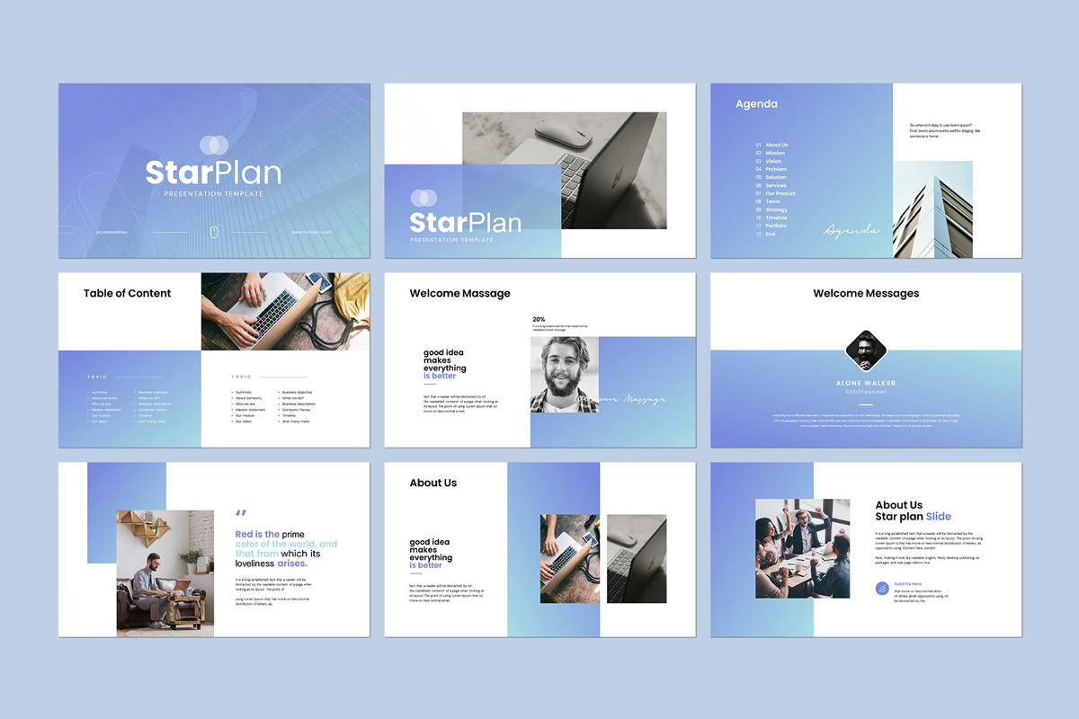 Business Star Plan Google Slides Template | Nulivo Market