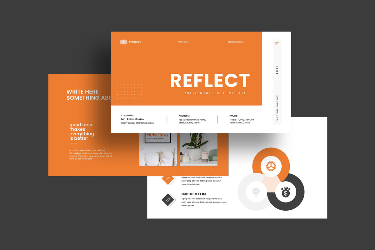 Reflect PowerPoint Template | Nulivo Market